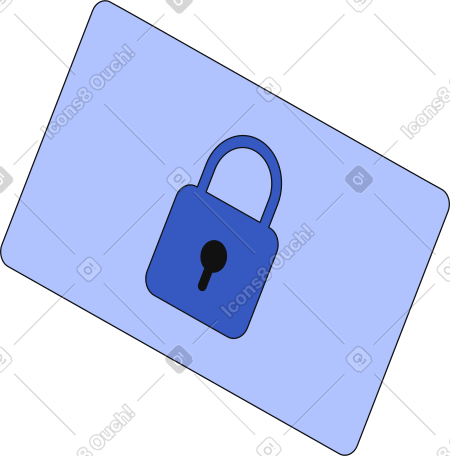 Lock in frame PNG, SVG