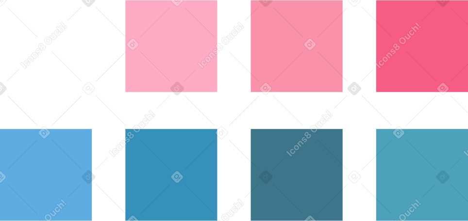Horizontal colorful chart Illustration in PNG, SVG
