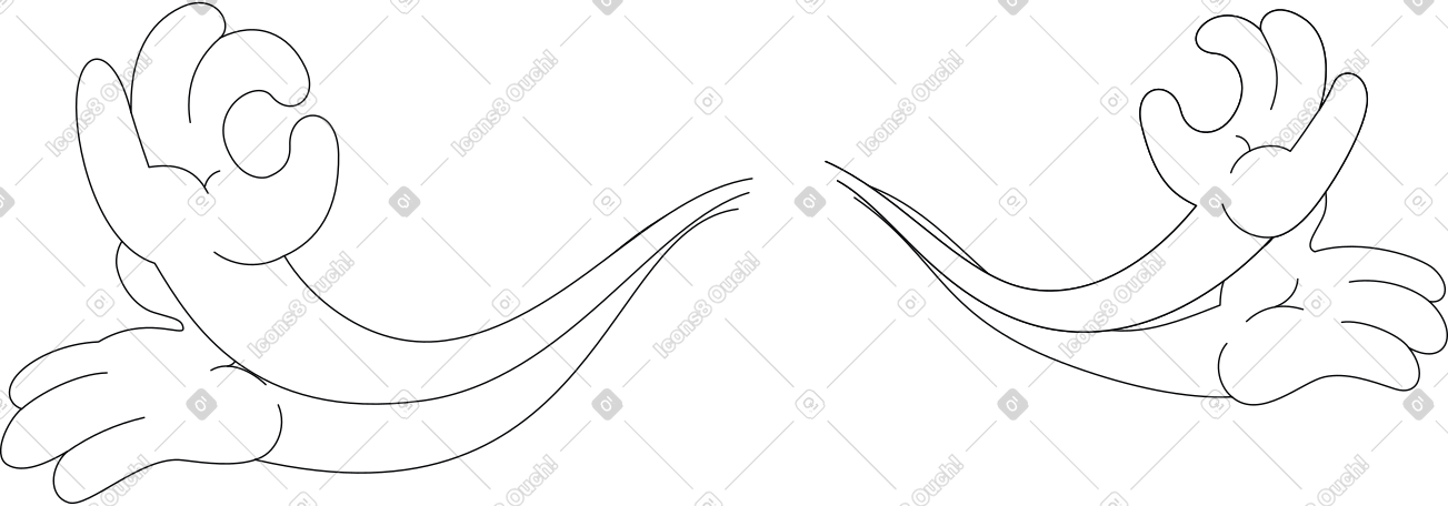 Four arms PNG, SVG