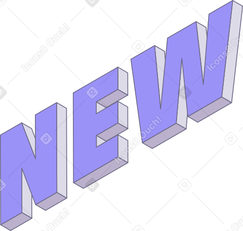 Lettering new text PNG, SVG