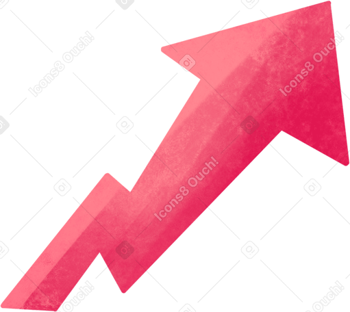 Growth arrow Illustration in PNG, SVG