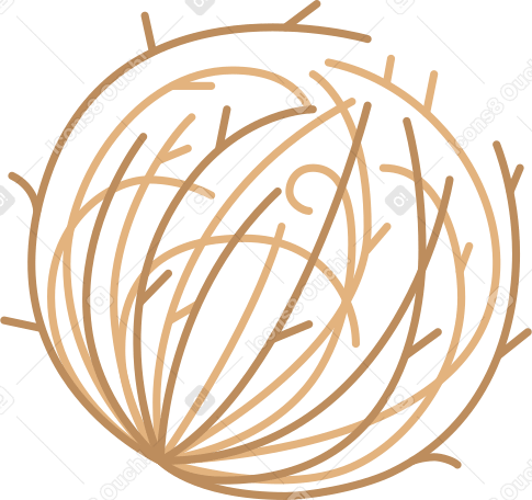 Tumbleweed Illustration in PNG, SVG