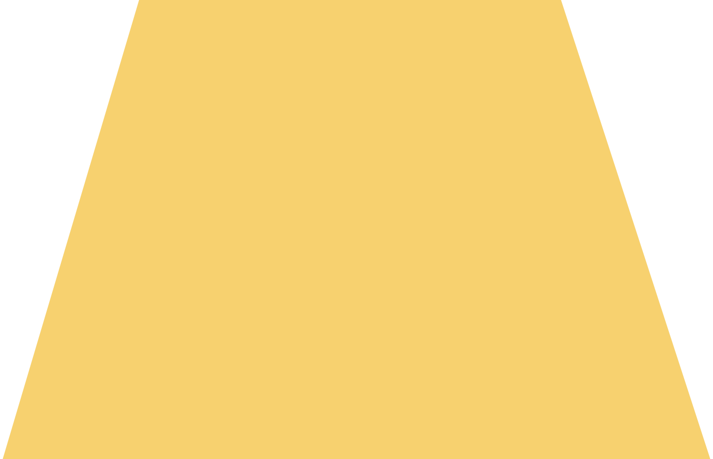Yellow trapezoid Illustration in PNG, SVG