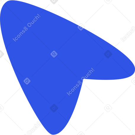 Blue cursor Illustration in PNG, SVG