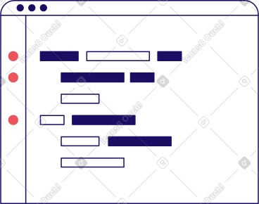 Man developer writing programming code animated illustration in GIF ...