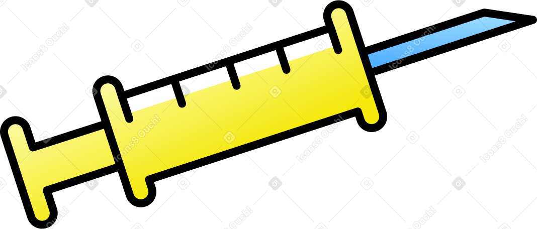 Medical syringe Illustration in PNG, SVG