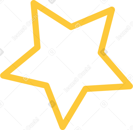Yellow star Illustration in PNG, SVG