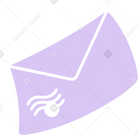 Letter with watermark Illustration in PNG, SVG