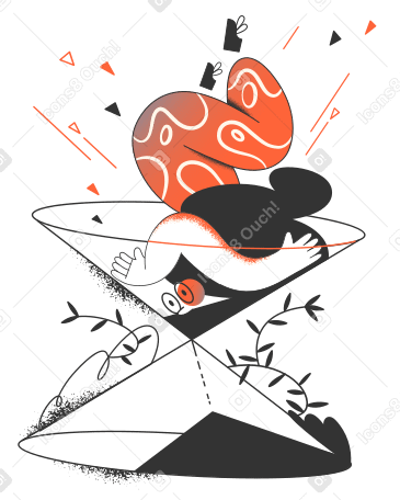 Not enough time Illustration in PNG, SVG