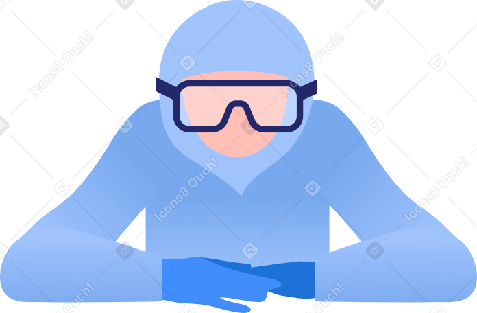 Epidemiologist Illustration in PNG, SVG