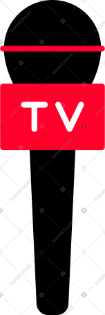 Reporter microphone PNG, SVG