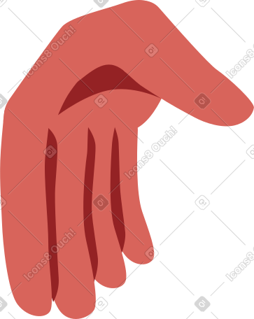 Palm side view PNG, SVG
