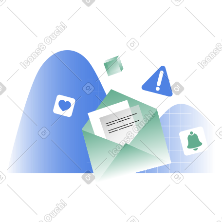 Email marketing campaign and newsletter animated illustration in GIF ...