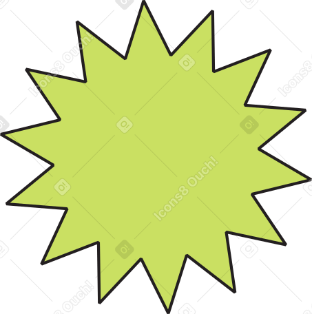 Twelve pointed star Illustration in PNG, SVG