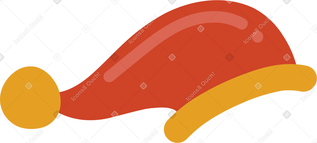 Red and yellow cap Illustration in PNG, SVG