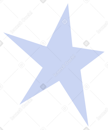 Blue pulsating star Illustration in PNG, SVG