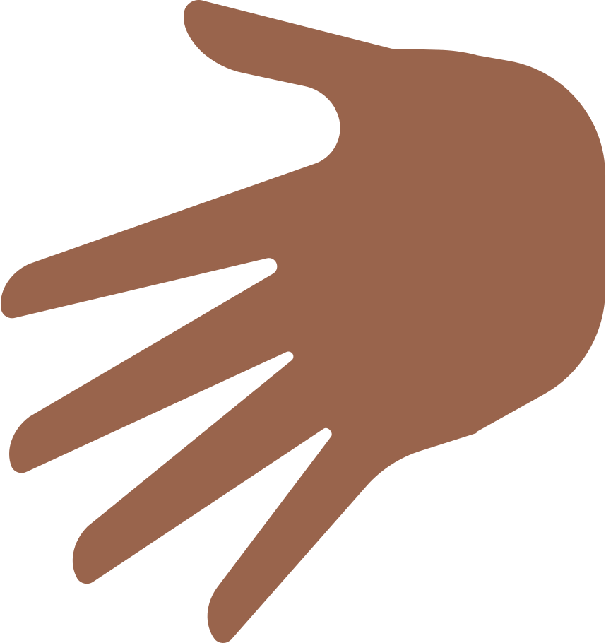 Palm hand Illustration in PNG, SVG
