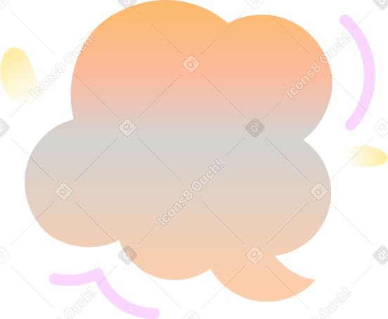 Gradient blop Illustration in PNG, SVG