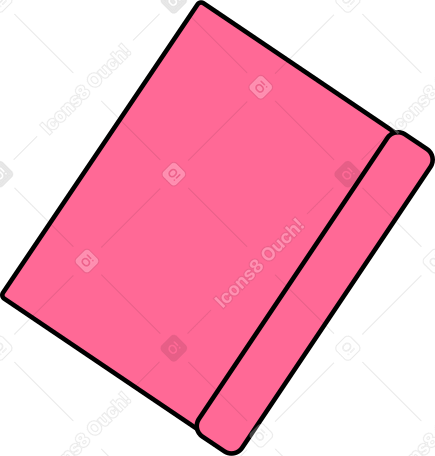 Pink book with no lable Illustration in PNG, SVG