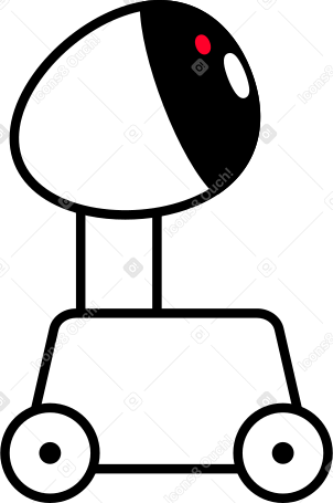 Robot camera Illustration in PNG, SVG