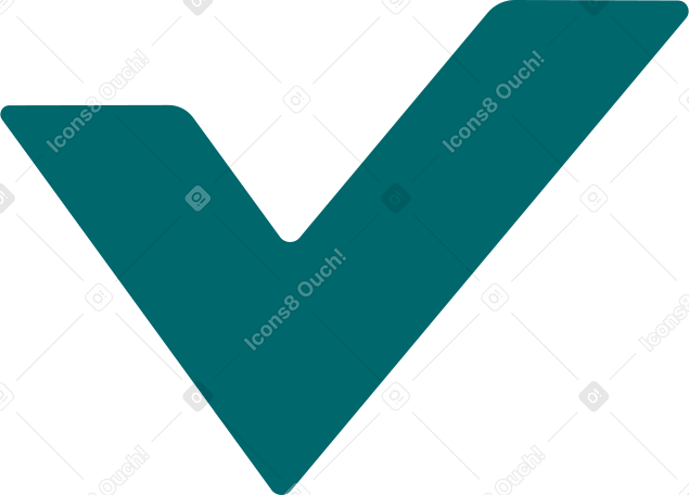 Big check mark Illustration in PNG, SVG