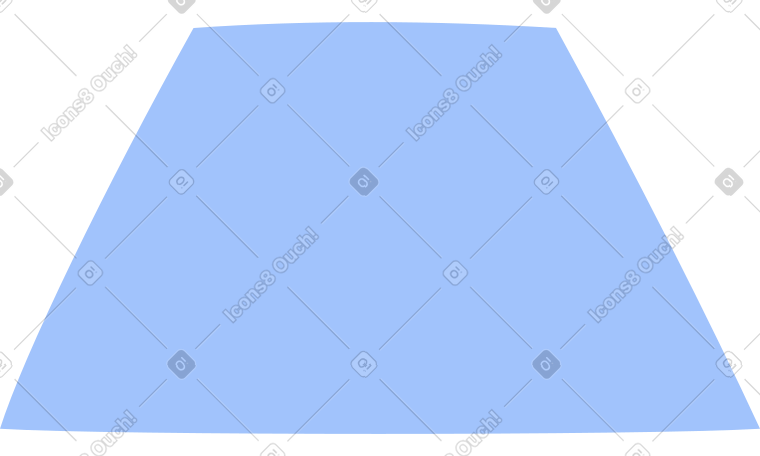 Trapecio azul PNG, SVG