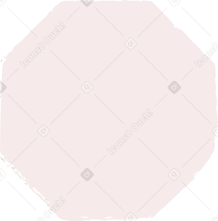 Light pink octagon Illustration in PNG, SVG