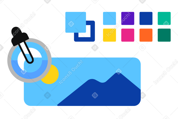 Pipette, color picker, palette PNG, SVG Pipette, color picker, palette PNG, SVG