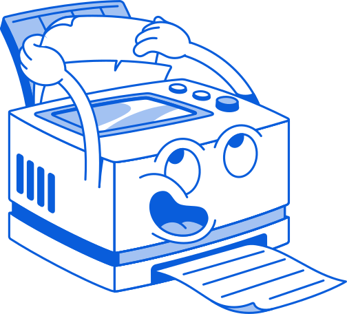 Printer Illustration in PNG, SVG