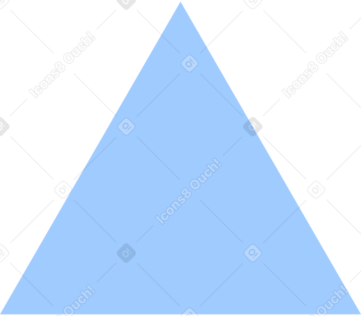 Light blue triangle Illustration in PNG, SVG