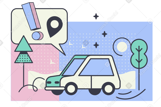Get lost Illustration in PNG, SVG