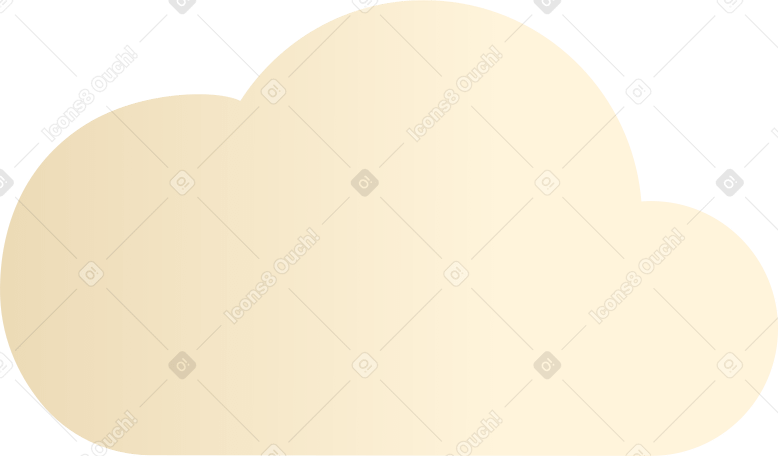 Cloud Illustration in PNG, SVG