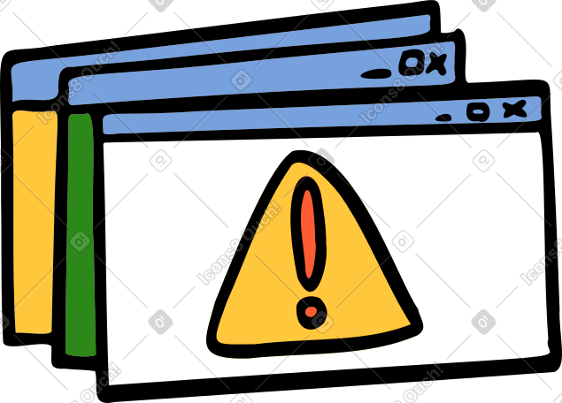 Windows warning PNG, SVG