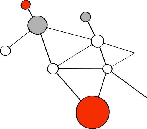 Diagram of the molecule Illustration in PNG, SVG