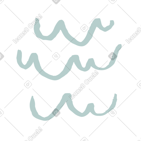 Pastel wavy lines PNG, SVG
