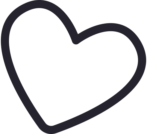 Small linear heart Illustration in PNG, SVG