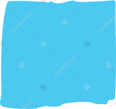 Sky blue rectangle Illustration in PNG, SVG