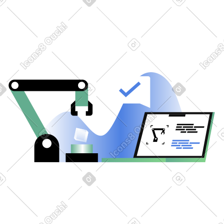 Smart factory industry, manufacturing facility PNG, SVG