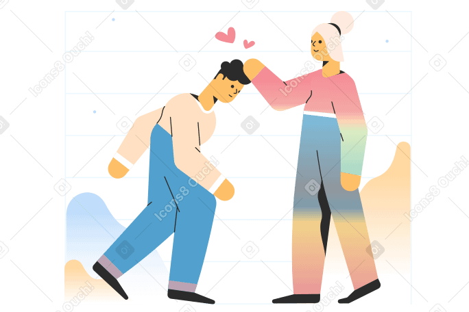 Taking care Illustration in PNG, SVG