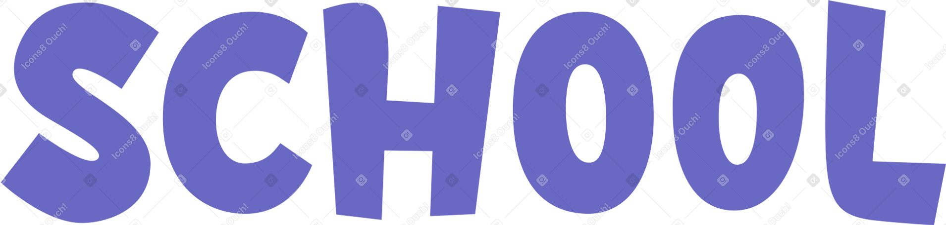 Lettering school Illustration in PNG, SVG