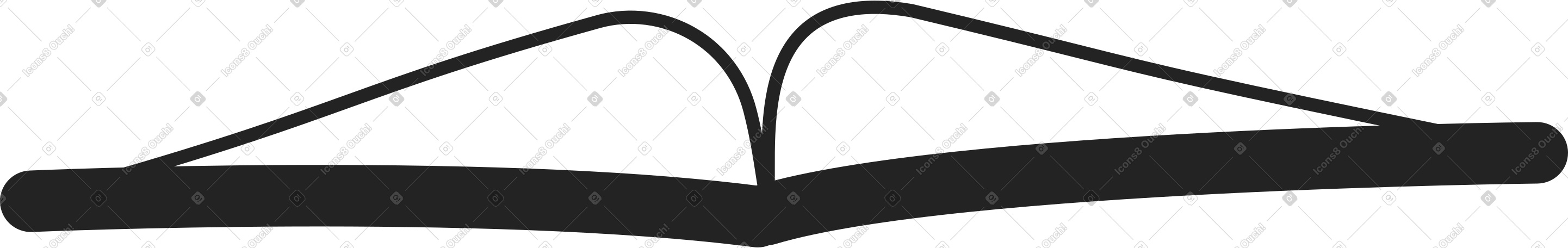 Wide open book PNG, SVG