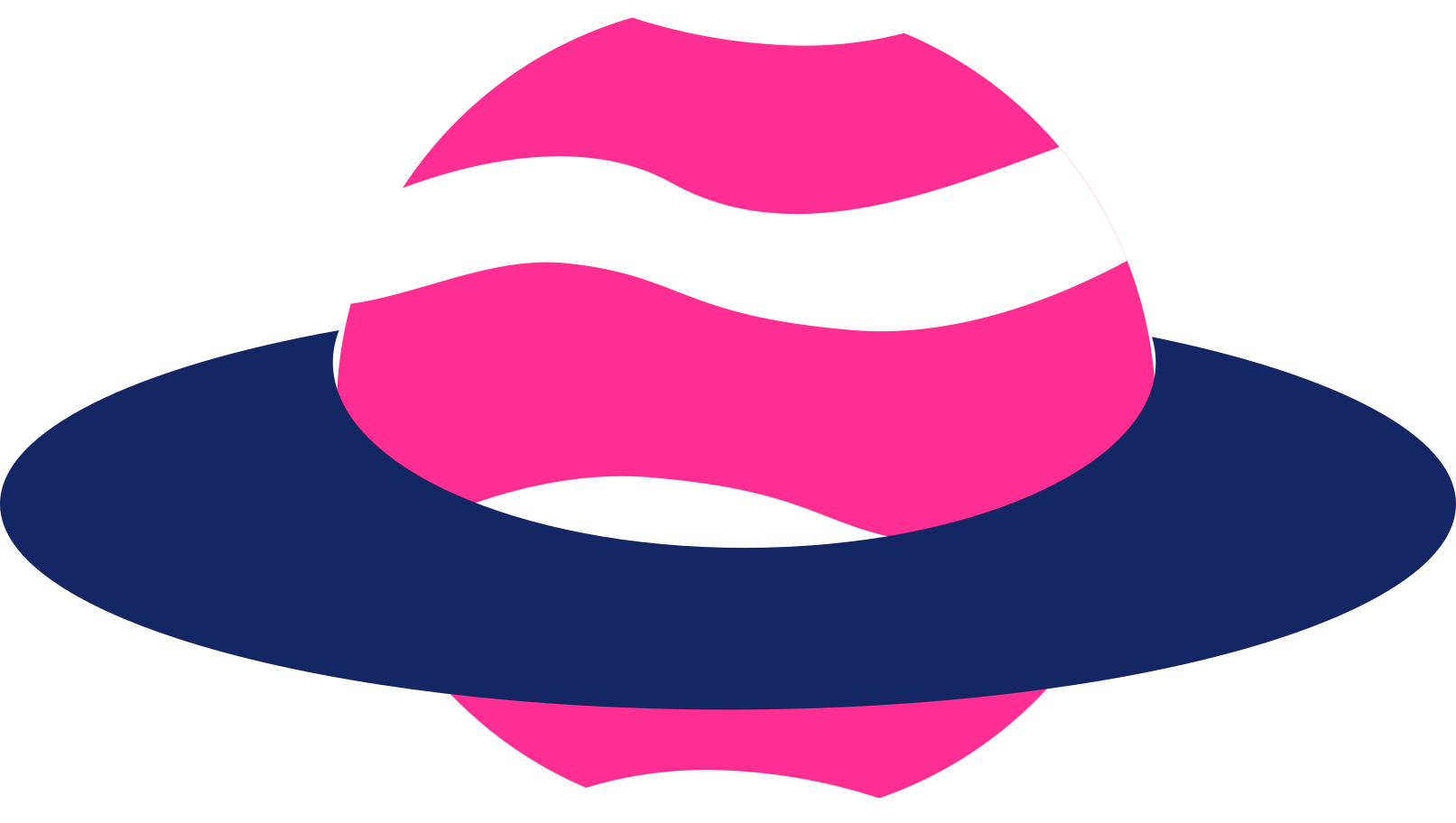 Pink planet Illustration in PNG, SVG