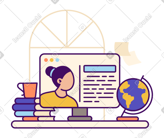Online education and distance learning PNG, SVG