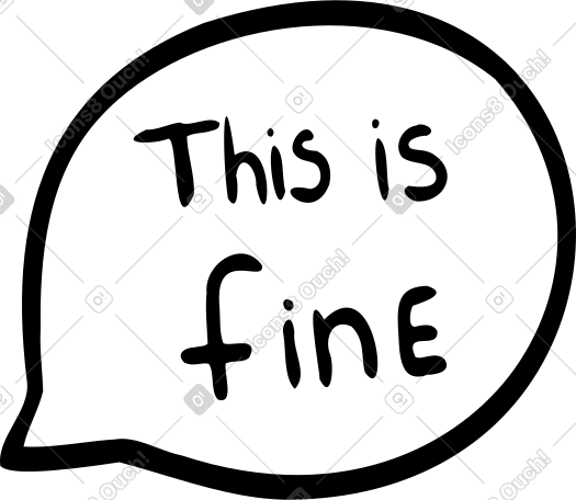 Bubble this is fine PNG, SVG