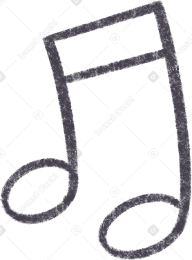 Double musical note Illustration in PNG, SVG