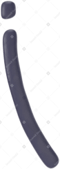 3D Thick black broken line Illustration in PNG, SVG