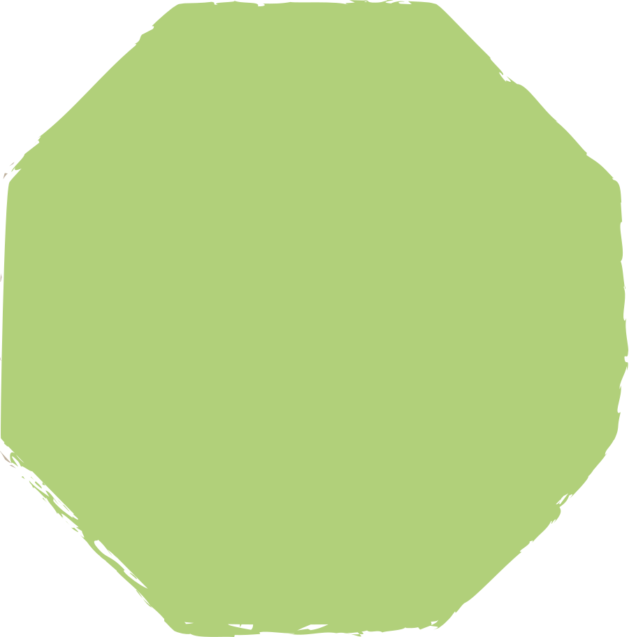 Green octagon Illustration in PNG, SVG