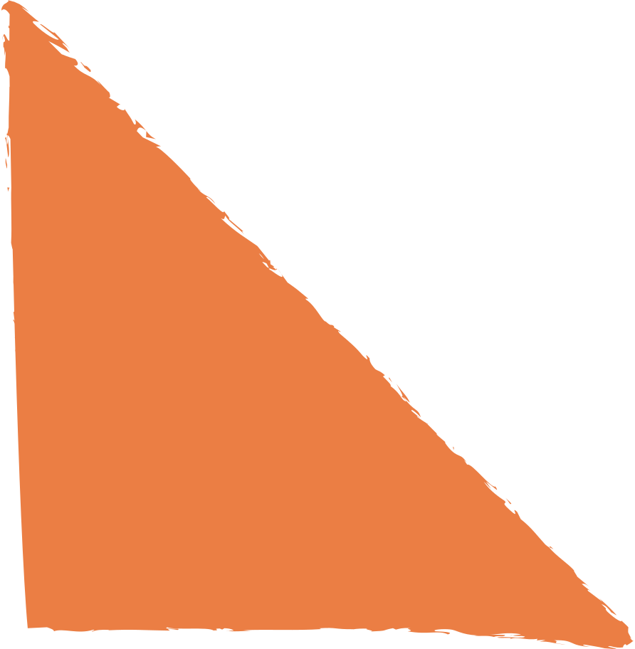 Orange triangle Illustration in PNG, SVG