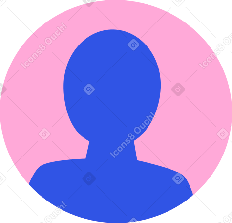 Circular user icon Illustration in PNG, SVG