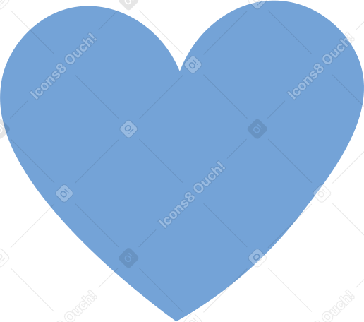 Blue heart Illustration in PNG, SVG